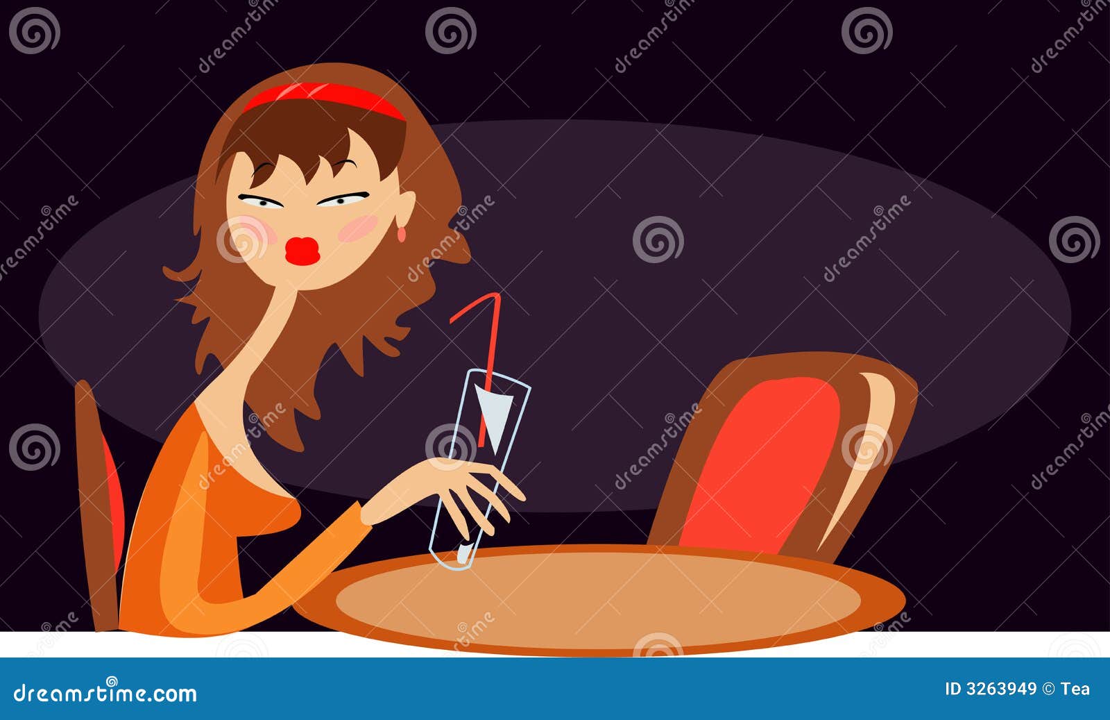 Bored Girl Face Icon In Neon Style. Element Of Emotions For Mobile ...