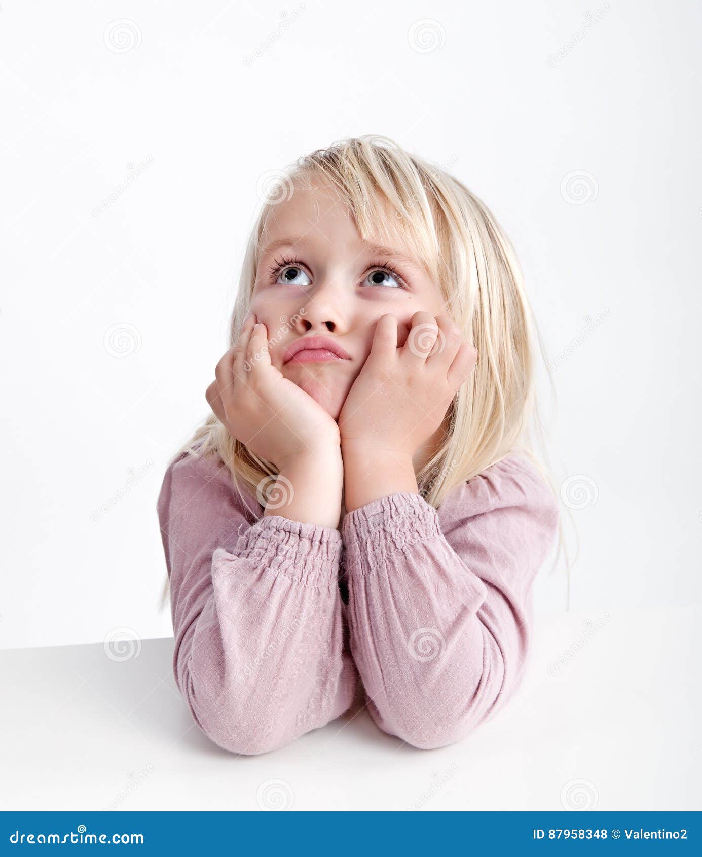 Bored girl stock photo. Image of cute, sadness, worried - 87958348