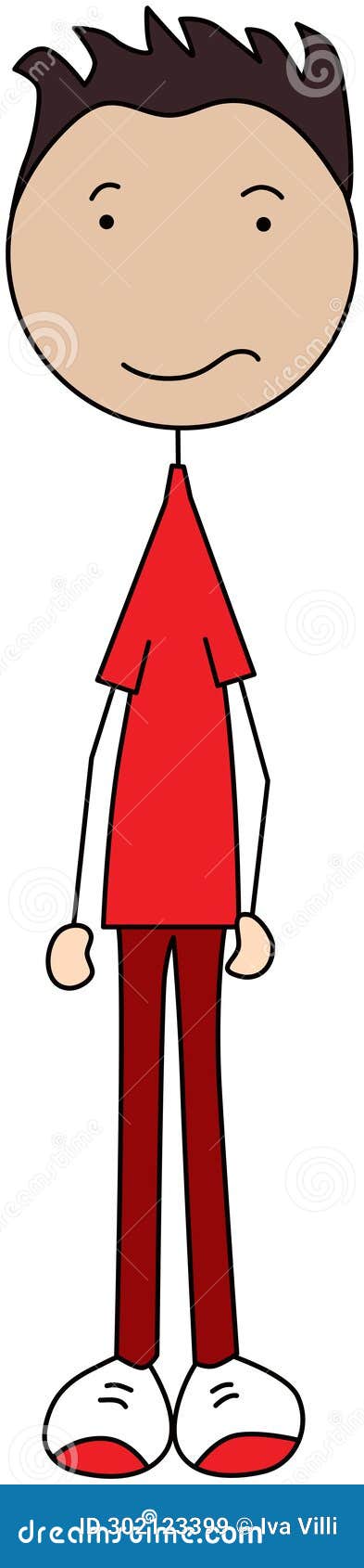 Bored Kid stock vector. Illustration of vector, dull - 302123399