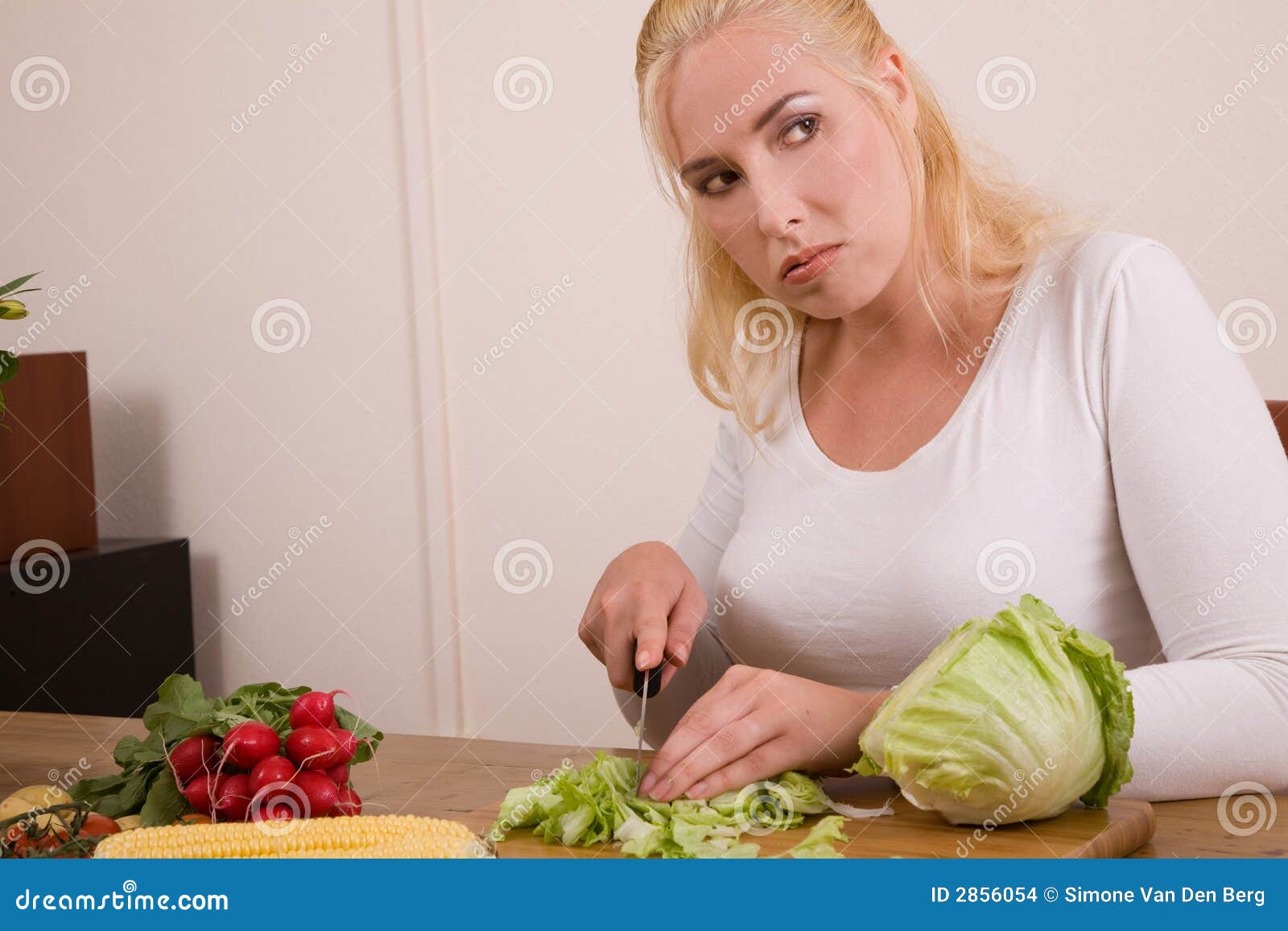 Bored in the kitchen stock photo. Image of cooking, work - 2856054