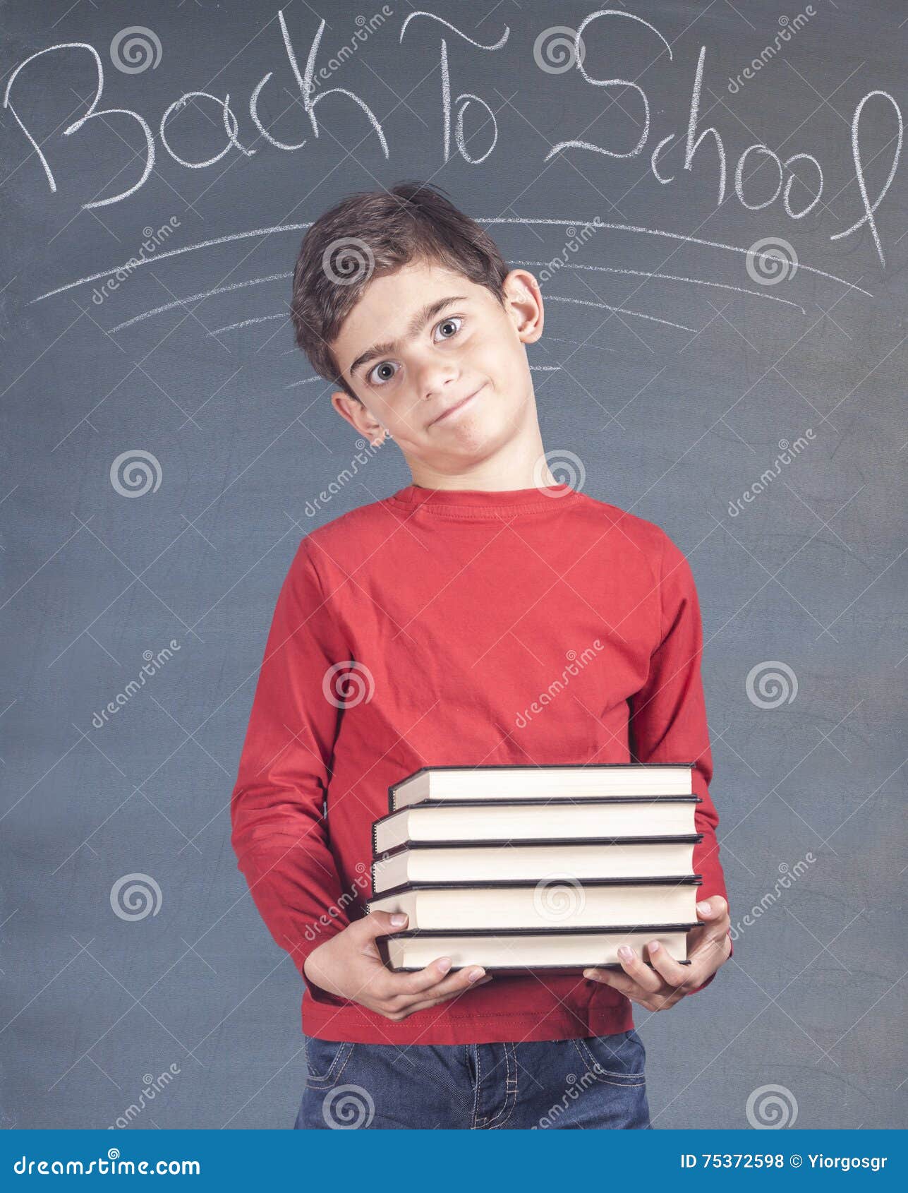 Bored Little Boy in Classroom Stock Photo - Image of childhood, cute ...