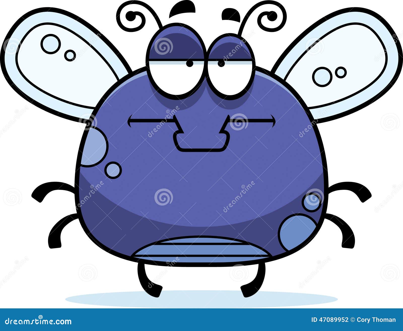 Bored Little Fly stock vector. Illustration of animal - 47089952