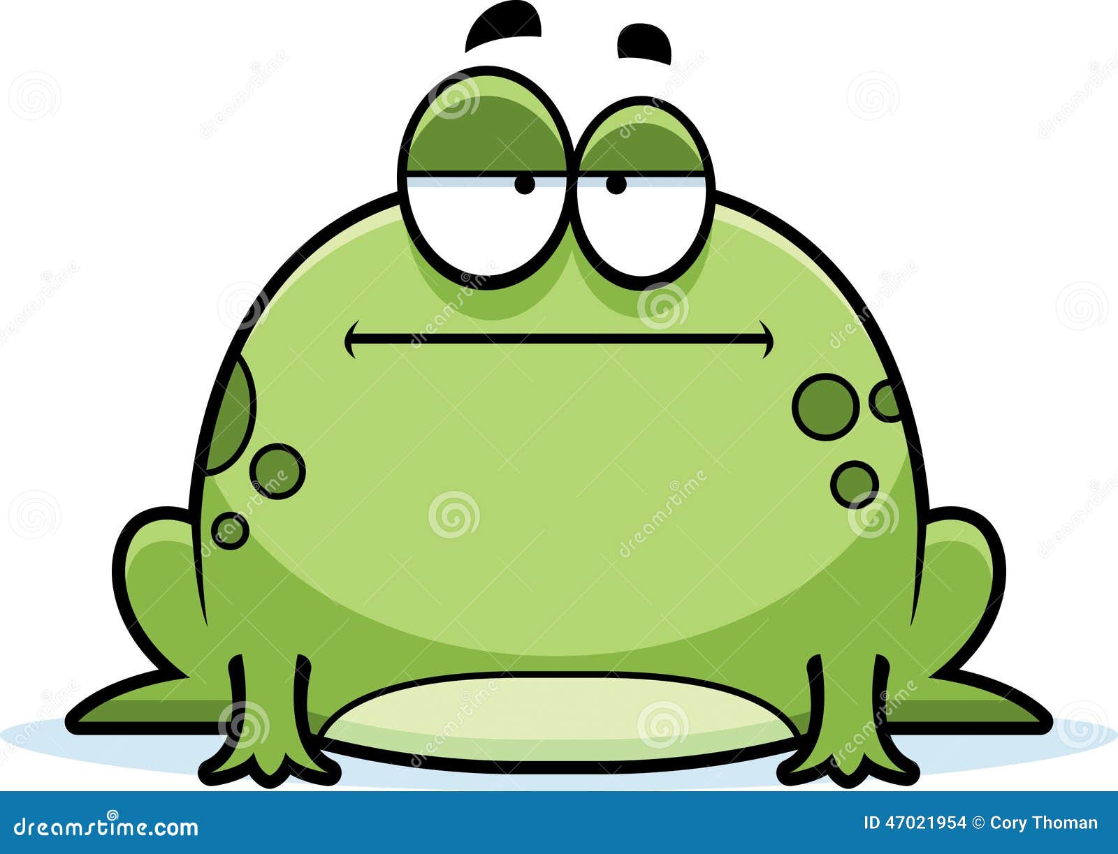 Bored Little Frog stock vector. Illustration of bored - 47021954