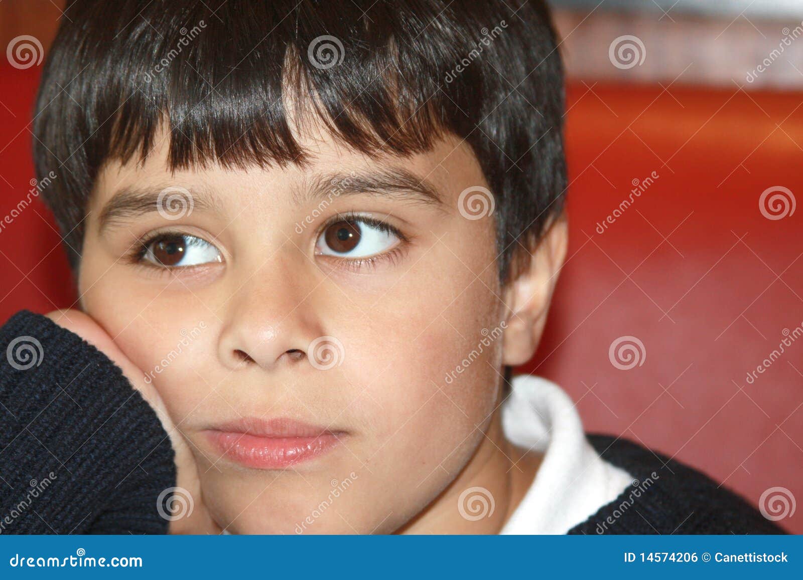 Bored Look stock photo. Image of children, lips, hair - 14574206