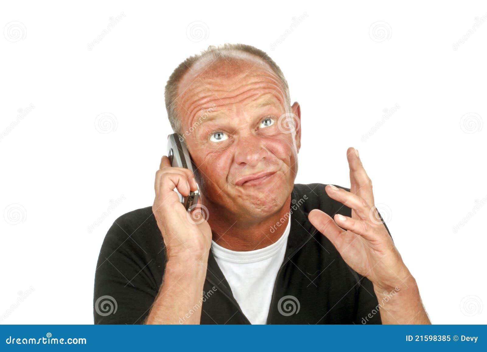 Bored man on the phone stock image. Image of phone, caucasian - 21598385