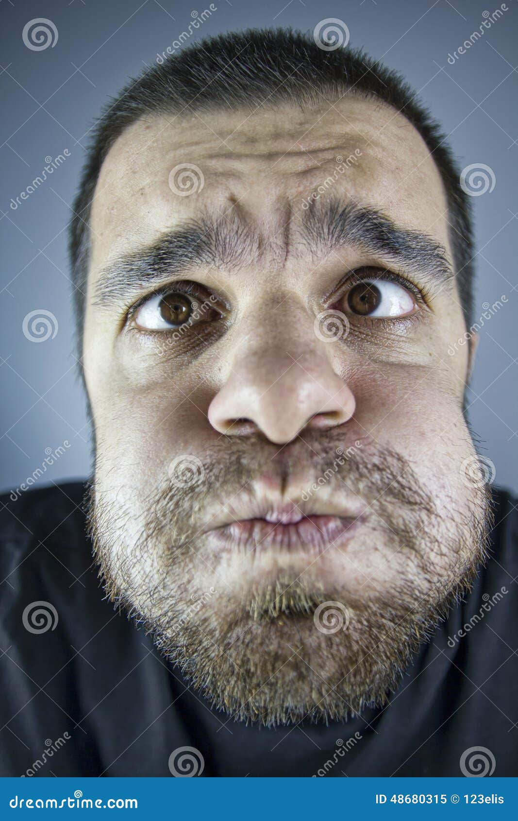 Bored Man stock image. Image of hair, expressions, indoors - 48680315