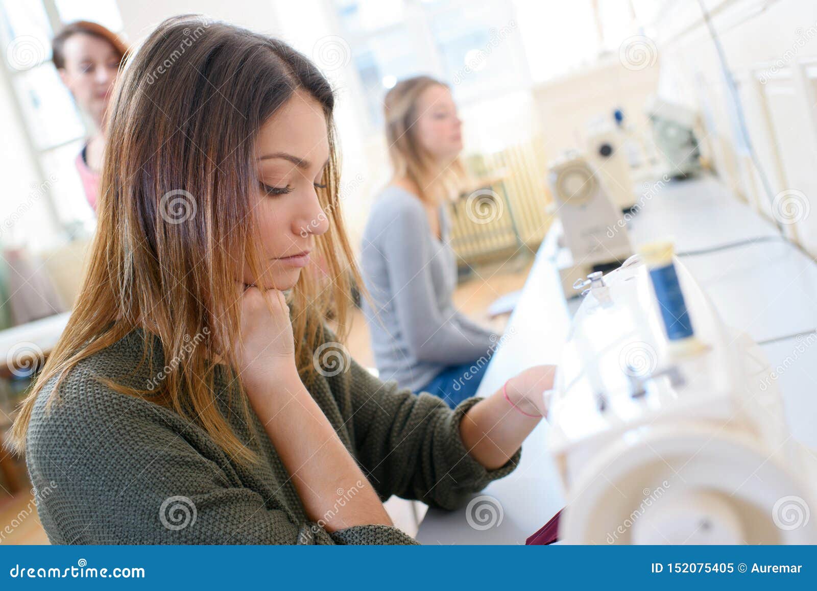 Bored and Not Interested Tailor Student Stock Image - Image of ...