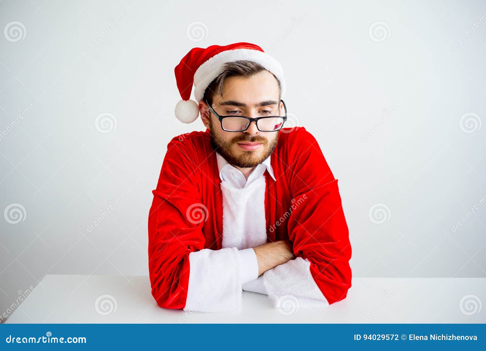 Bored Santa Claus stock photo. Image of magic, happy - 94029572