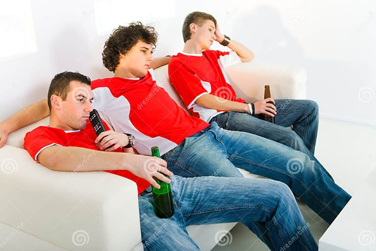 Bored sport fan stock image. Image of football, kibitzer - 6961847