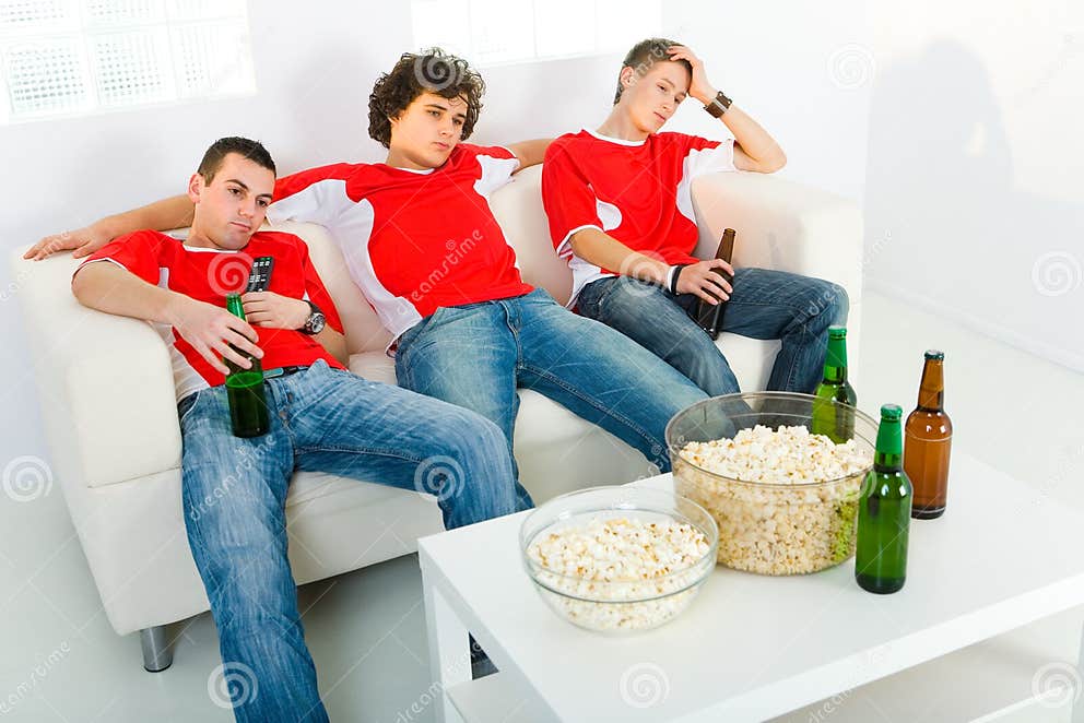 Bored sport fan stock photo. Image of adversity, indoor - 6961856