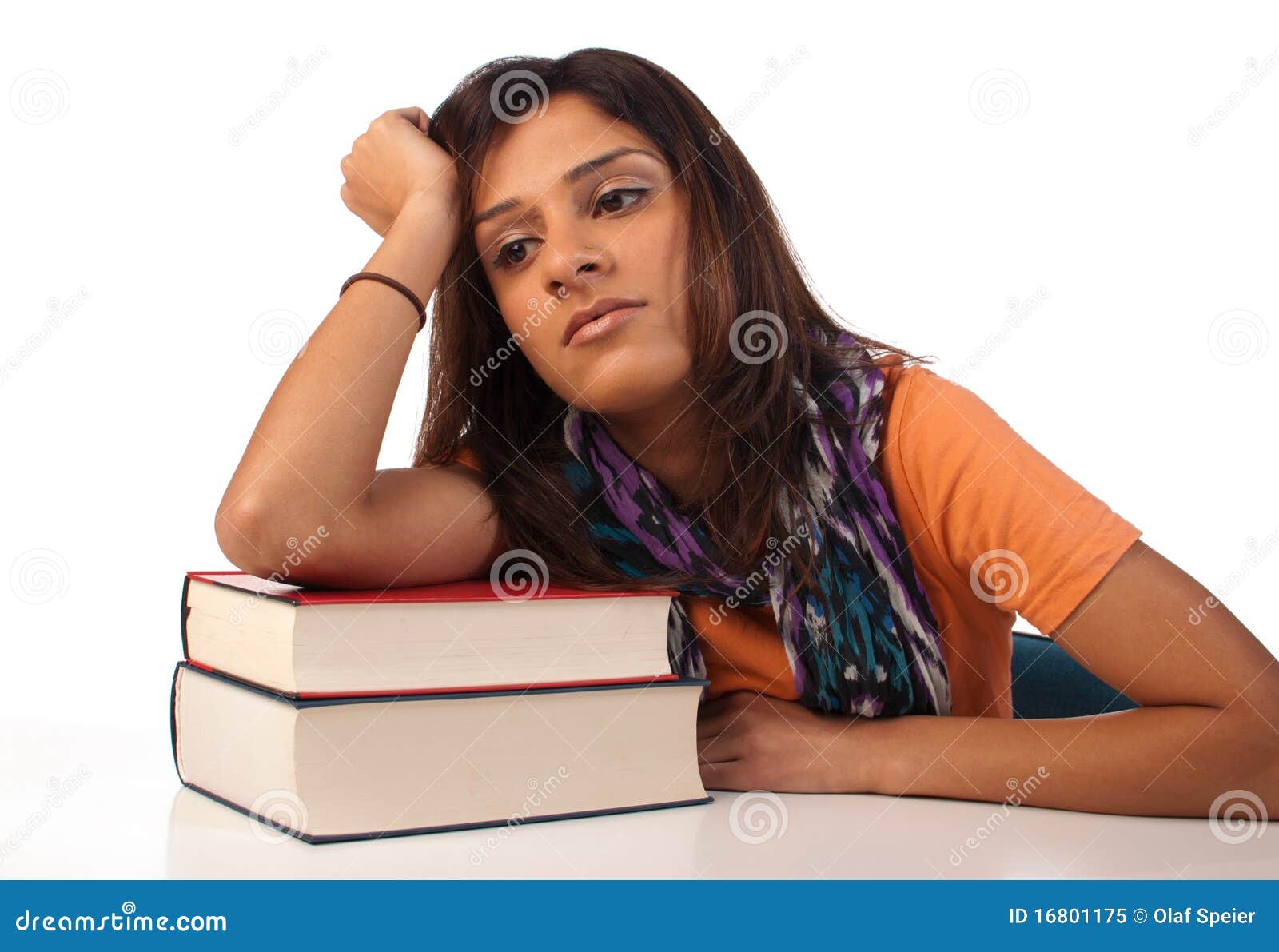 Bored student stock image. Image of girl, studies, education - 16801175