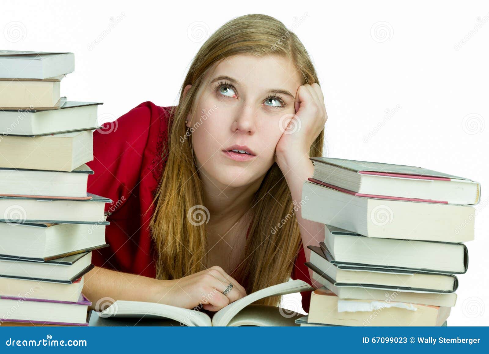Bored student stock image. Image of exam, person, female - 67099023