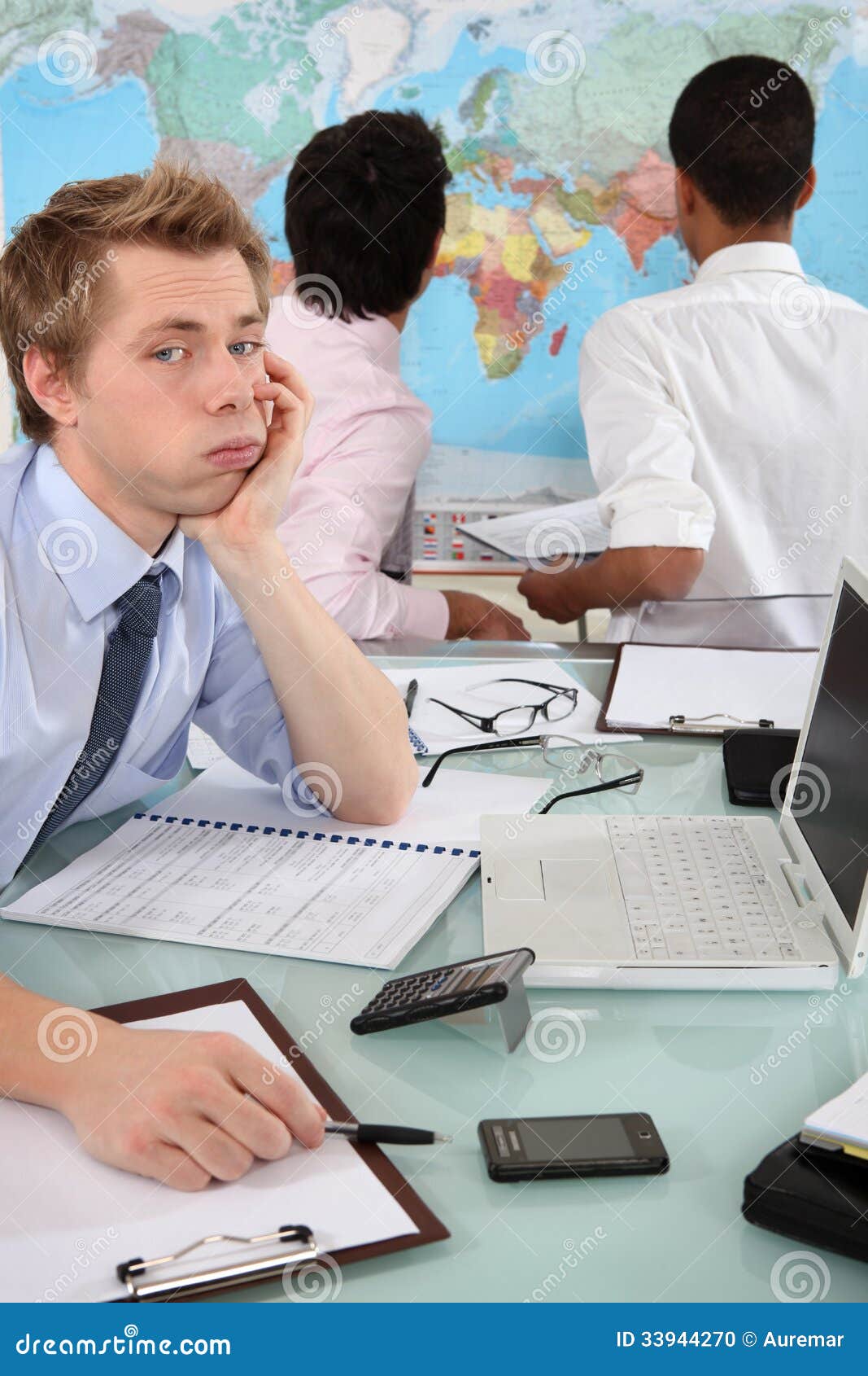Bored student in class stock photo. Image of homework - 33944270