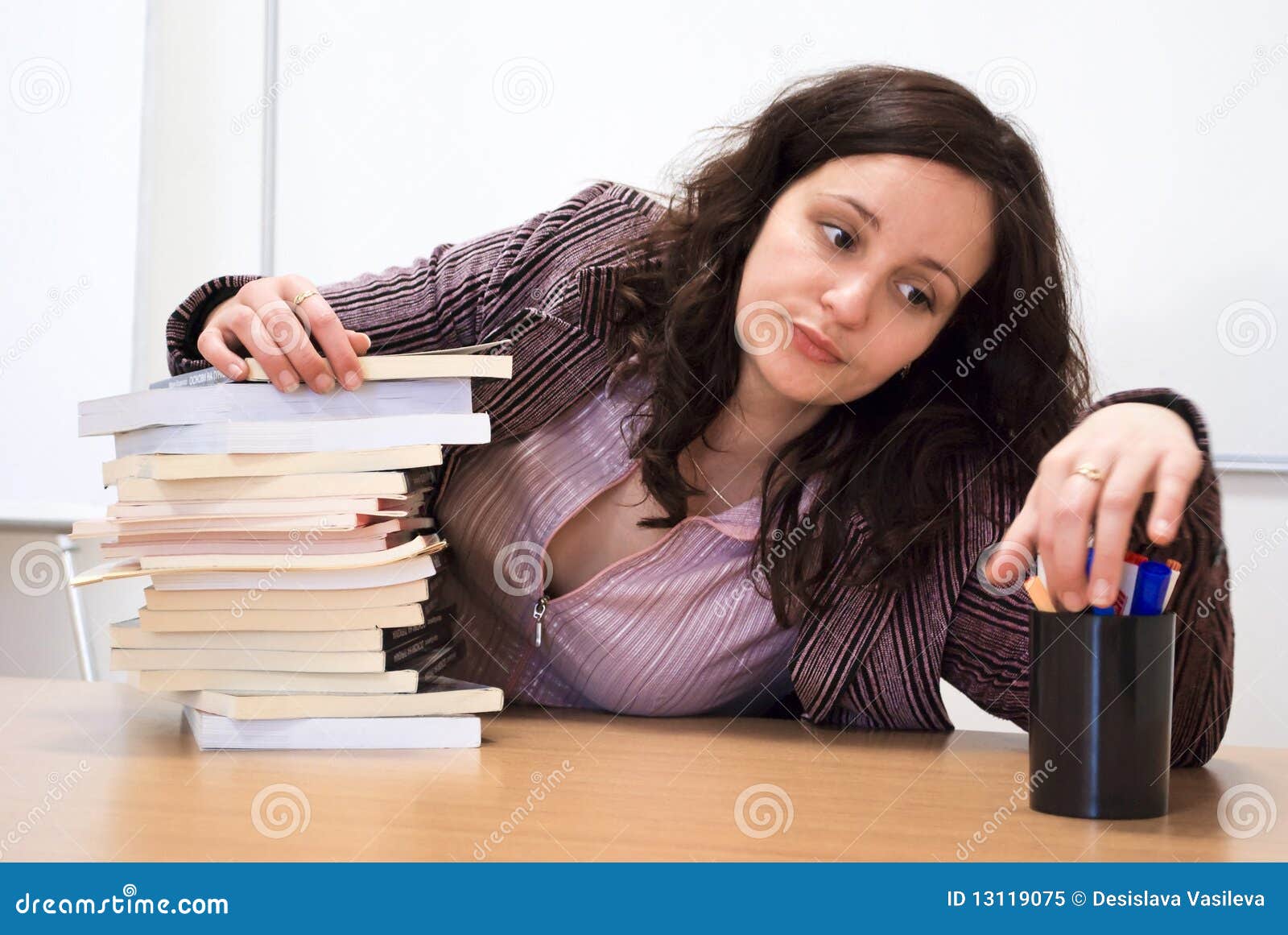 Bored studying stock image. Image of student, eyes, literature - 13119075