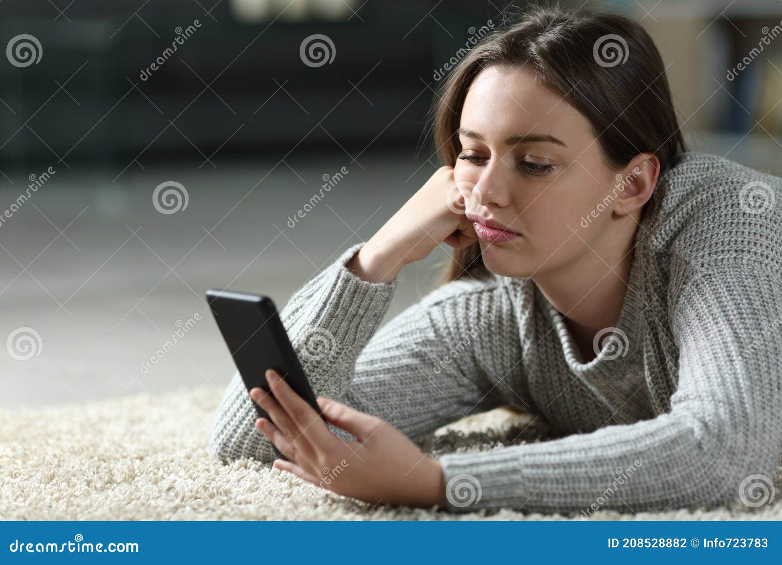 Bored Teen Girl Fidgeting Royalty-Free Stock Photography ...