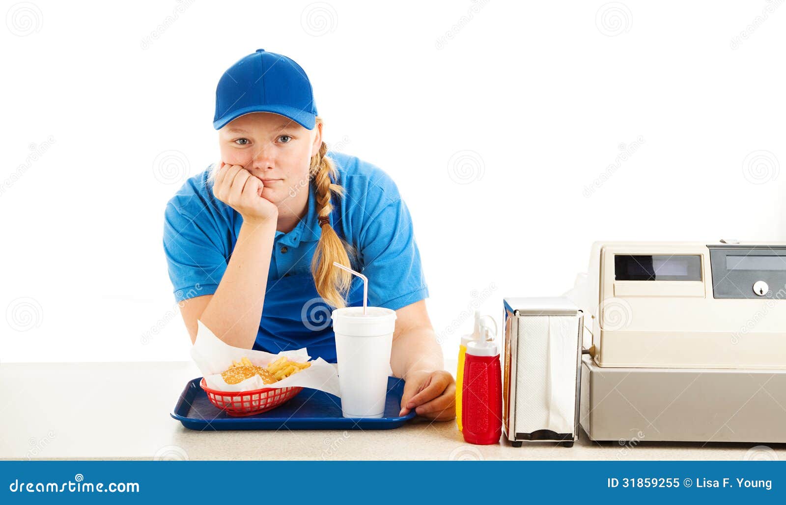 Fast Food Unhappy Worker Stock Photos - Free & Royalty-Free Stock ...