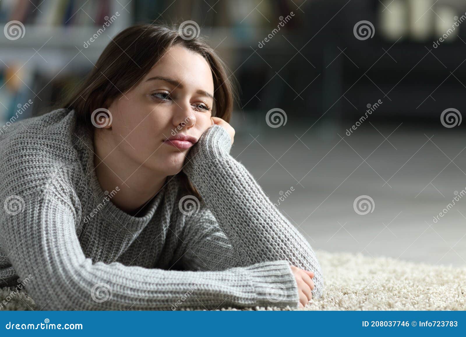 Bored Teen Girl Fidgeting Royalty-Free Stock Photography ...