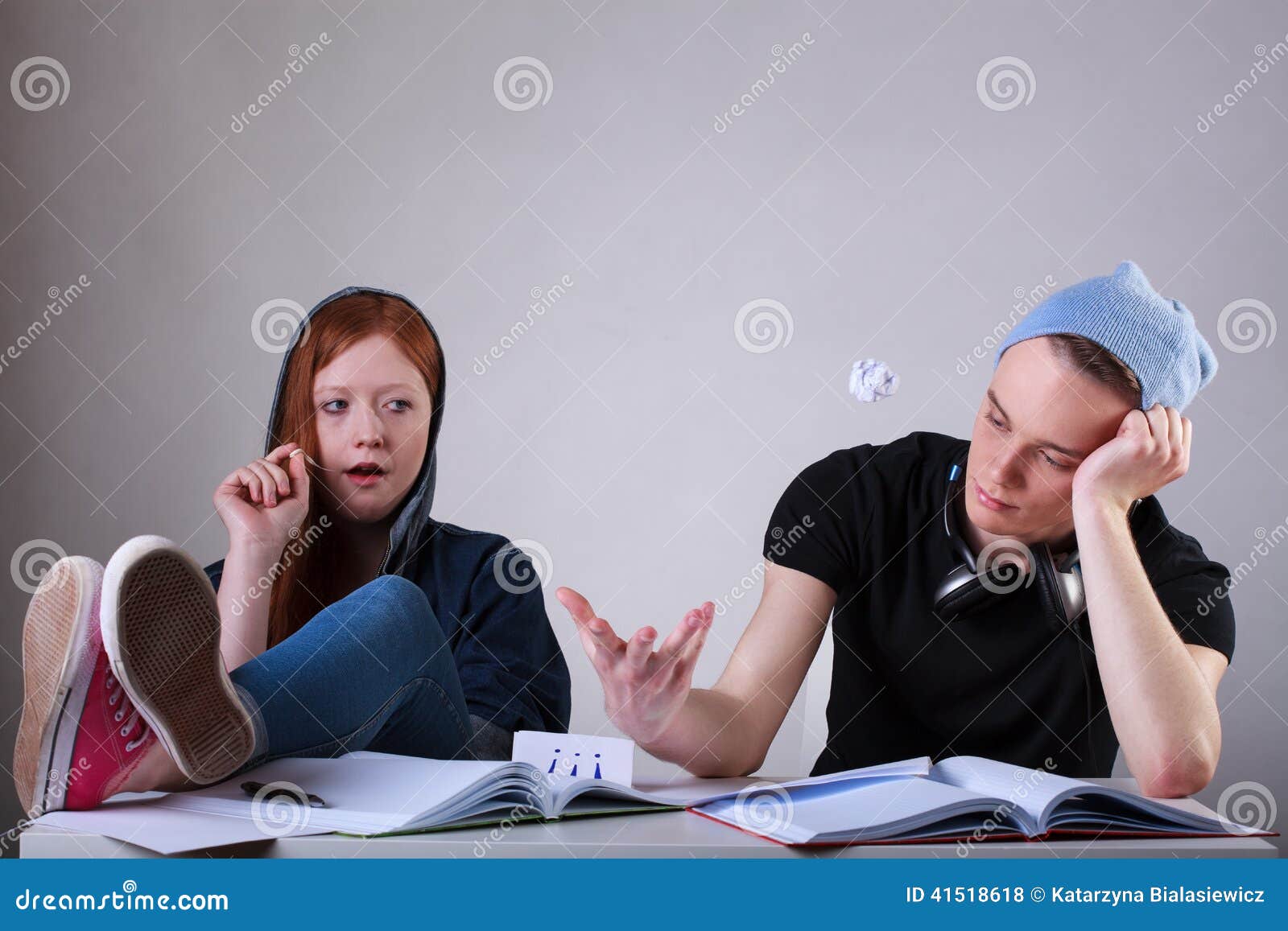 Bored teenage students stock photo. Image of ignoring - 41518618