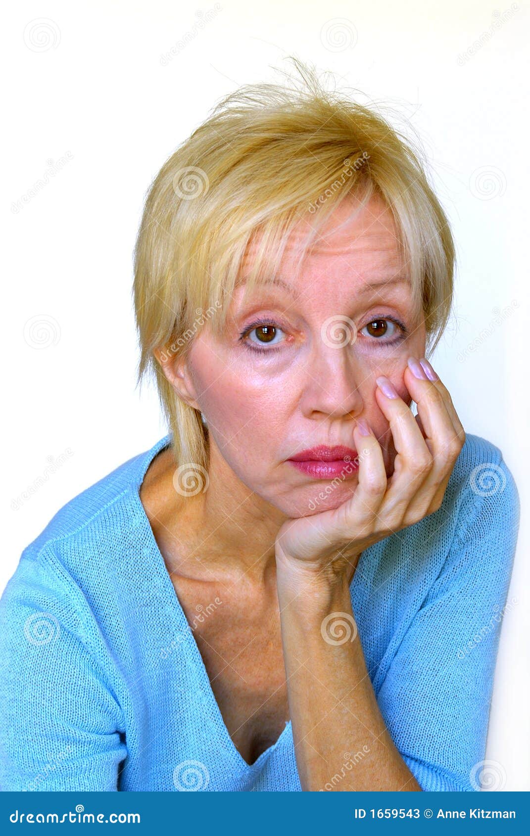 Bored Woman stock image. Image of caucasian, grandmother - 1659543
