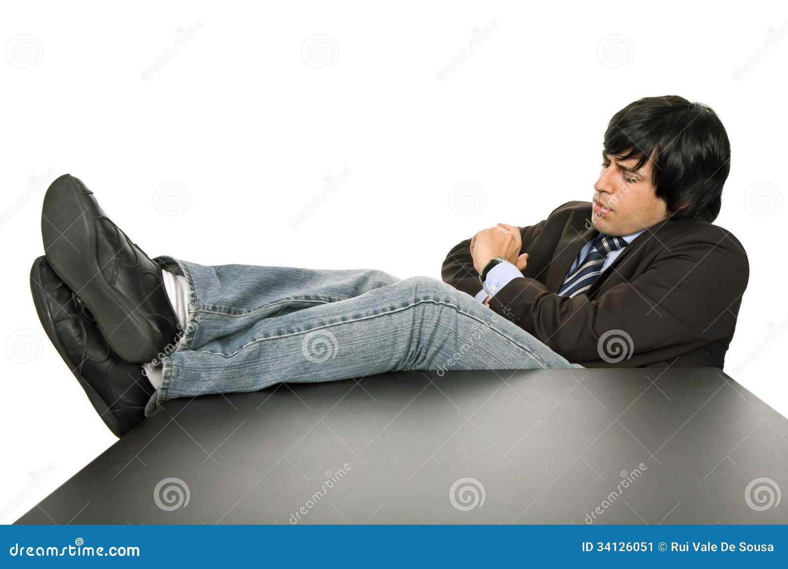 Bored stock image. Image of company, isolated, person - 34126051