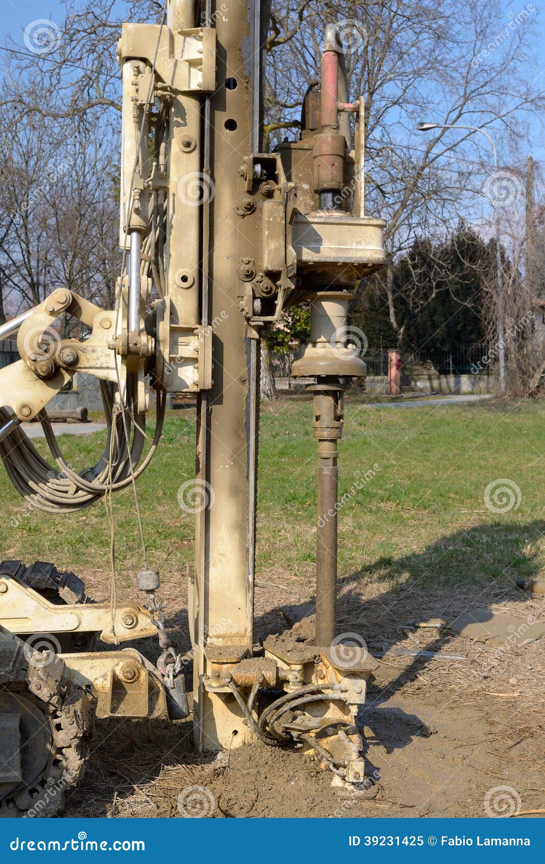 Borehole for soil testing stock image. Image of construction - 39231425