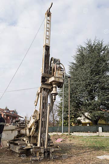 Borehole for soil testing stock image. Image of geotechnical - 47429251