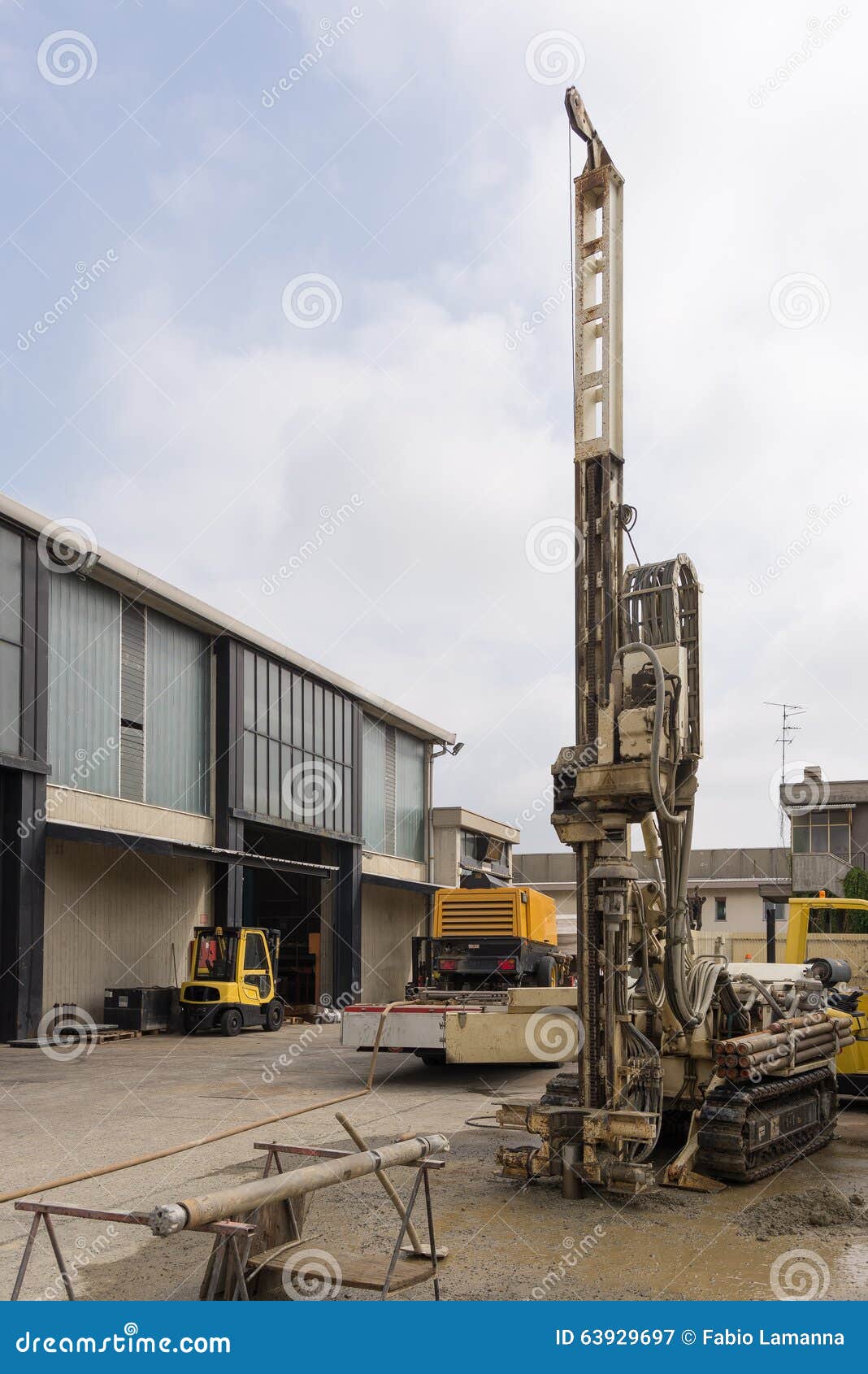 Borehole for Soil Testing or Environmental Survey Stock Image - Image ...