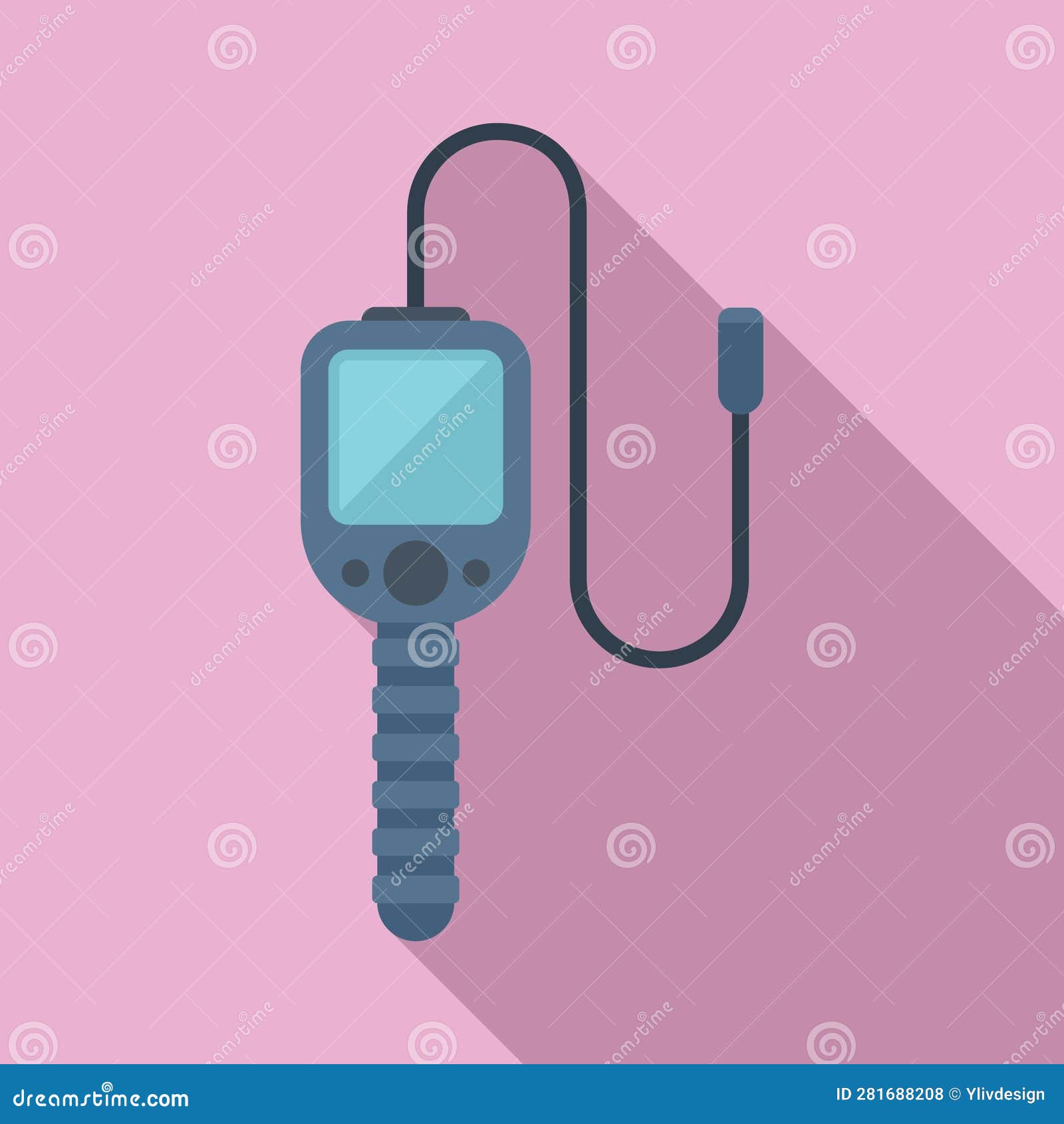 Camera Endoscope Icon, Cartoon Style Vector Illustration ...