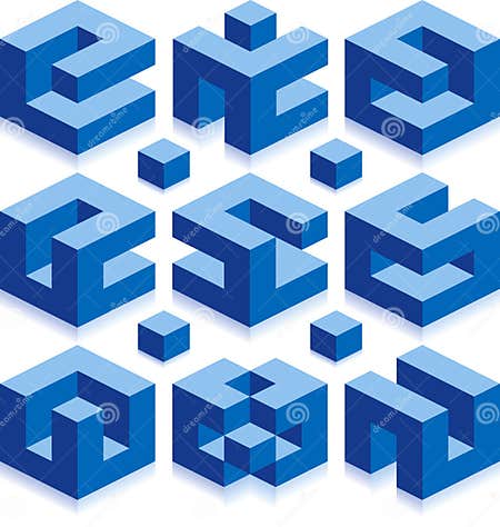 Borg logos stock vector. Illustration of cyan, logo, element - 8098810