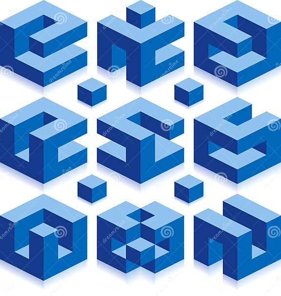 Borg logos stock vector. Illustration of cyan, logo, element - 8098810