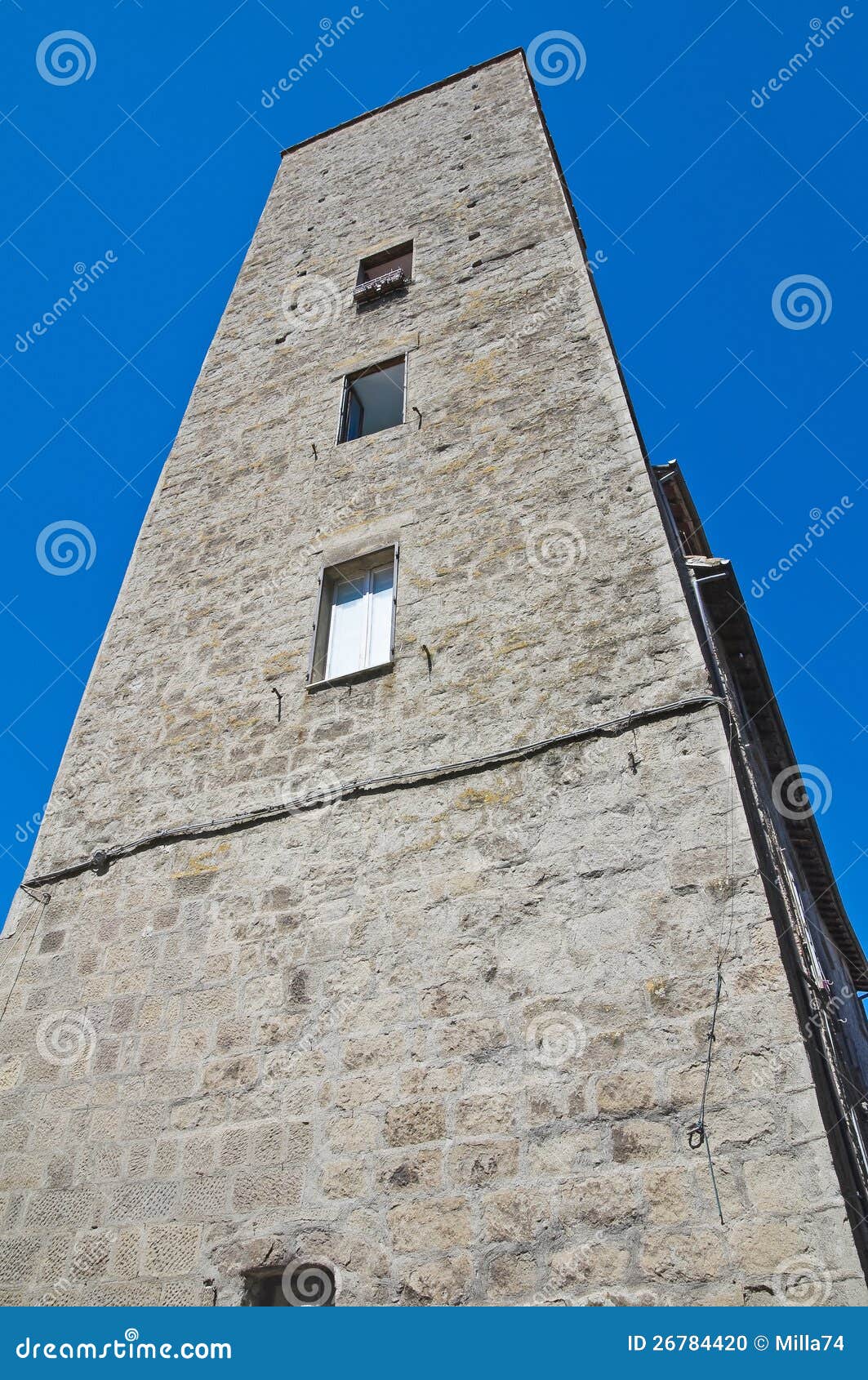Borgognone Tower. Viterbo. Lazio. Italy Stock Photo - Image of ...