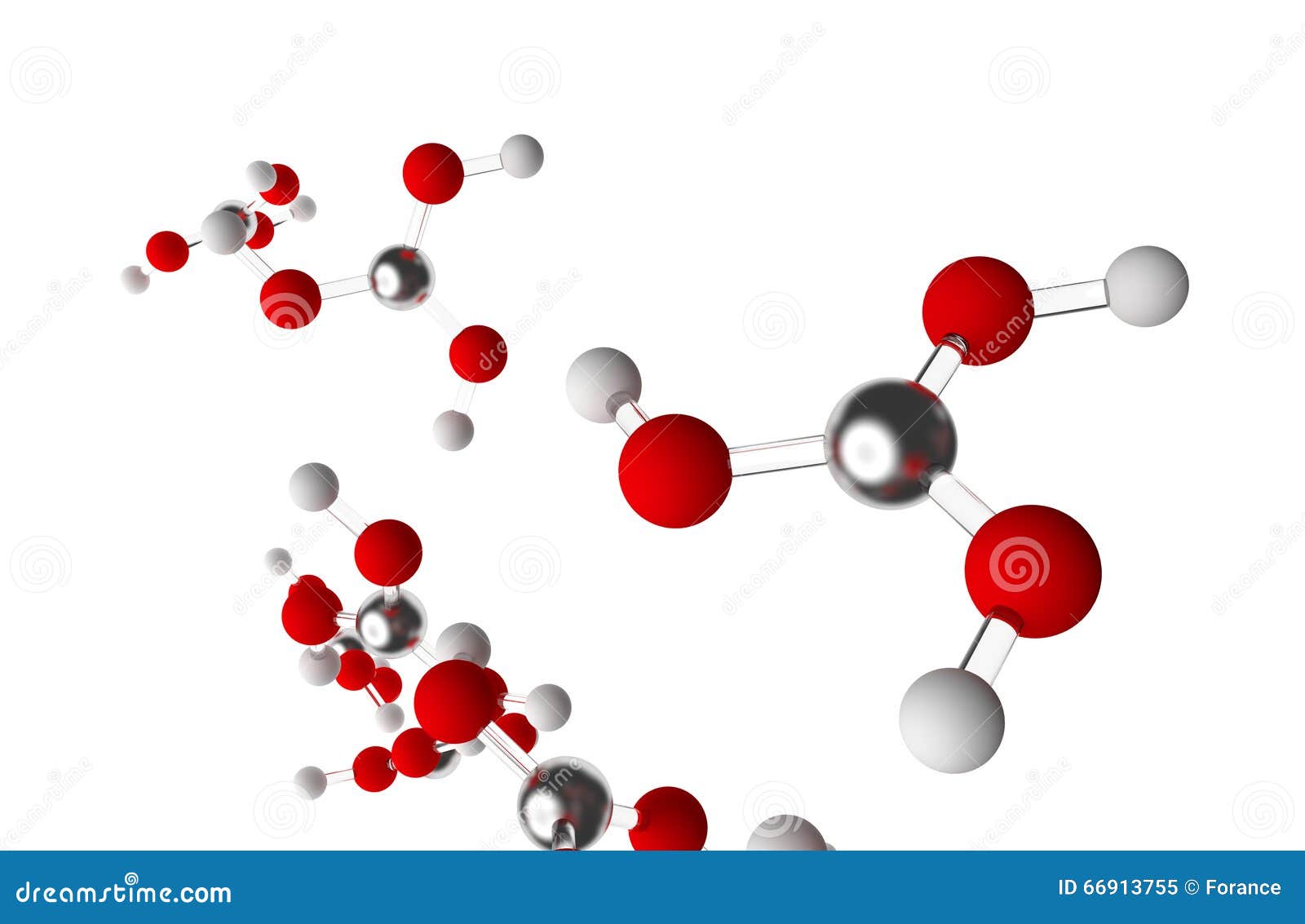 Boric Acid Molecular Structure, 3d Model Molecule, Orthoboric Acid ...