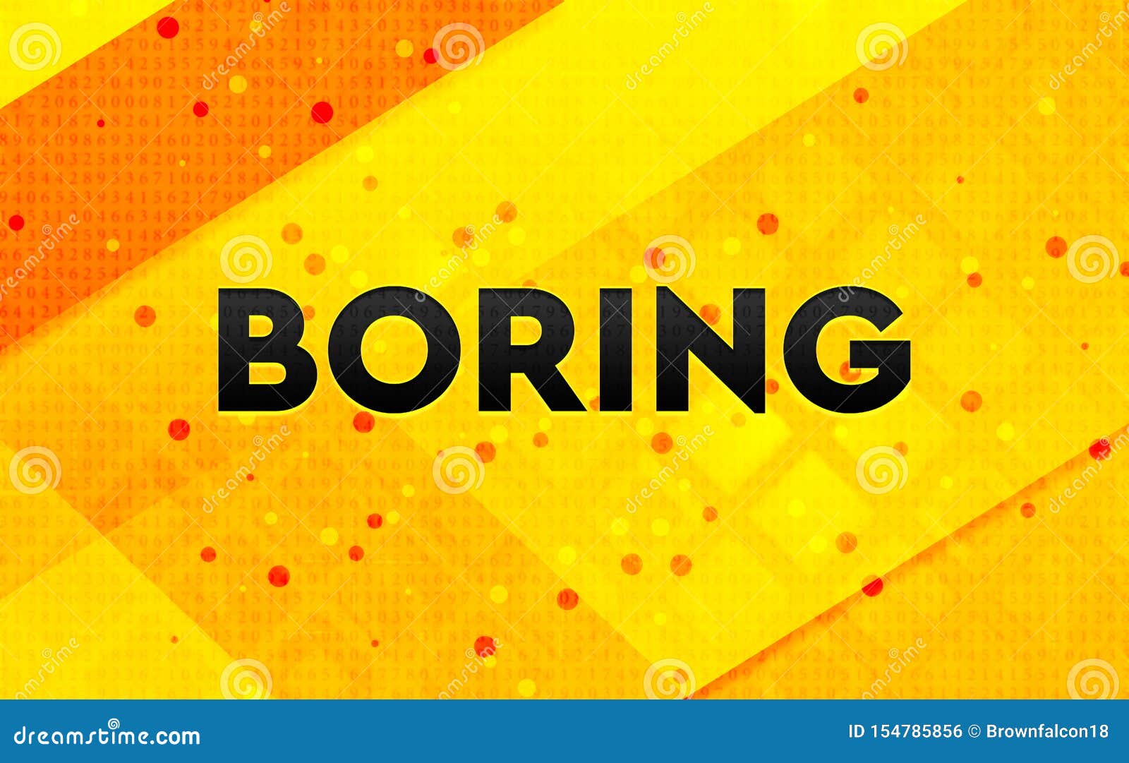 Boring Abstract Digital Banner Yellow Background Stock Illustration ...