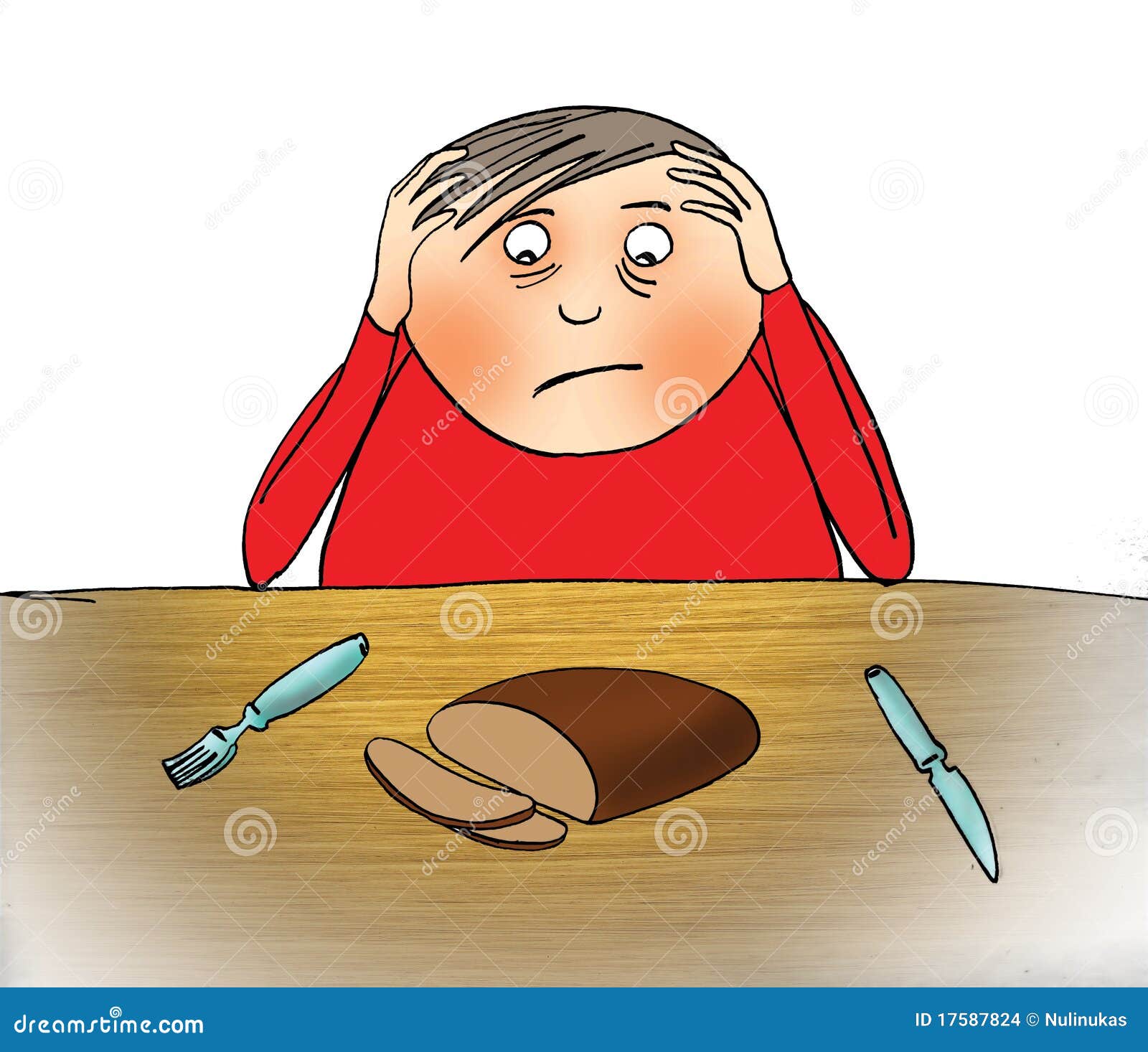 Boring Child Sitting At Desk Yawning While Listening Lecture On Lesson ...