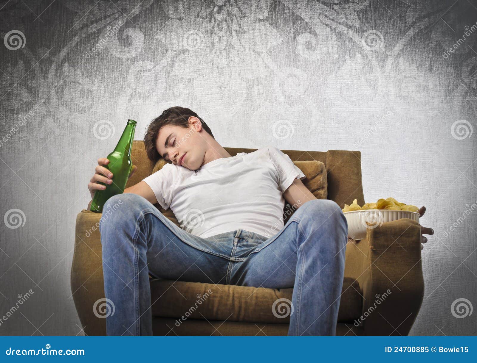 Boring evening stock image. Image of routine, portrait - 24700885