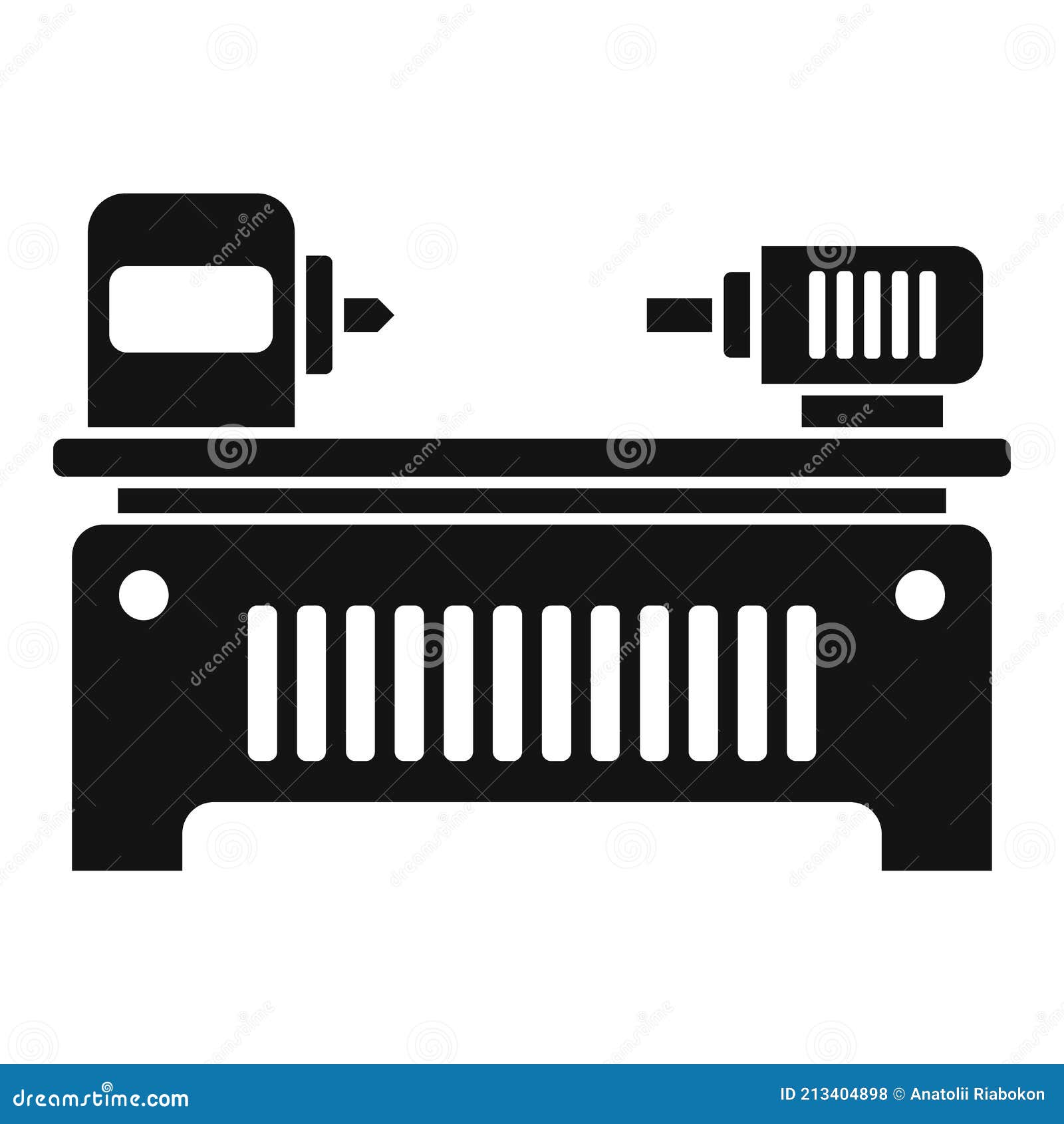 Boring Lathe Icon, Simple Style Stock Vector - Illustration of bore ...