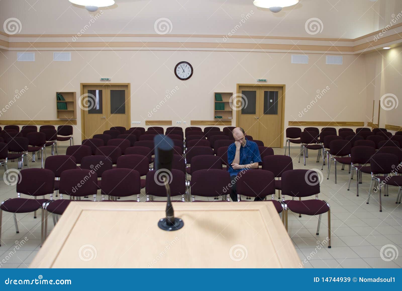 Boring lecture stock image. Image of center, indoors - 14744939