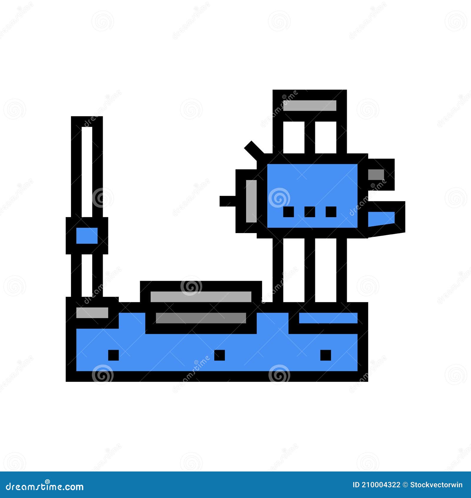 Boring Machine Color Icon Vector Illustration Stock Vector ...