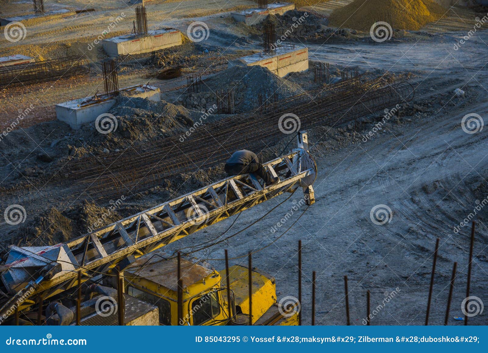 Boring Machine on a Construction Site Stock Image - Image of equipment ...