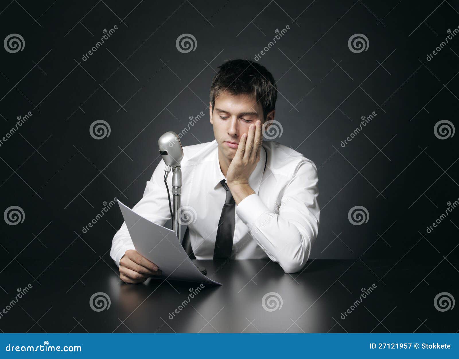 Boring news stock image. Image of journalist, microphone - 27121957