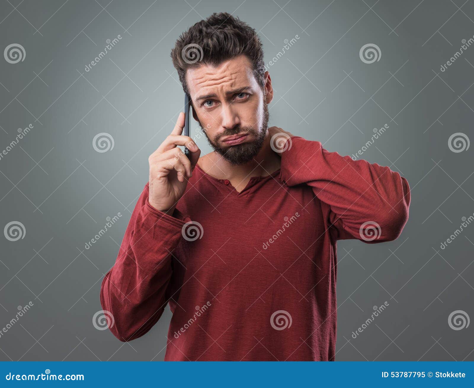 Boring phone call stock image. Image of caucasian, discussion - 53787795