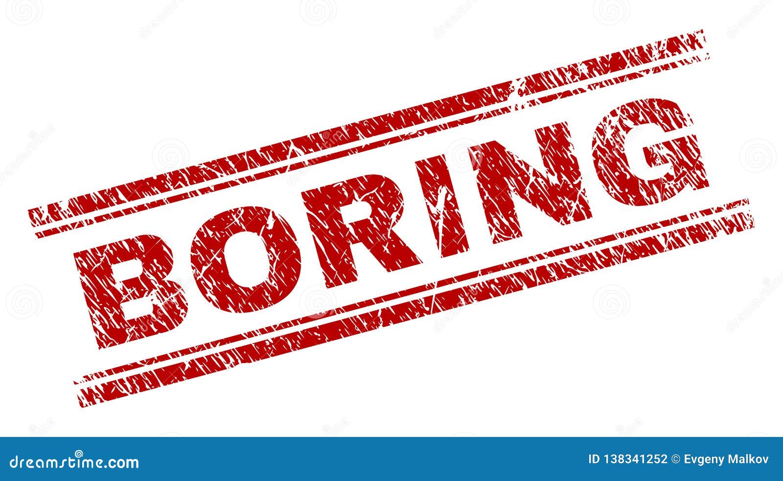 Grunge Textured BORING Stamp Seal Stock Vector - Illustration of ...