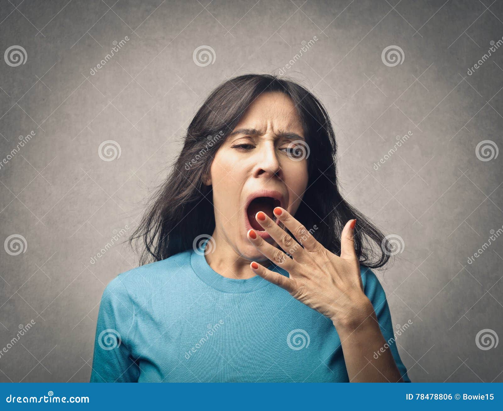 It is boring stock photo. Image of female, pretty, brunette - 78478806