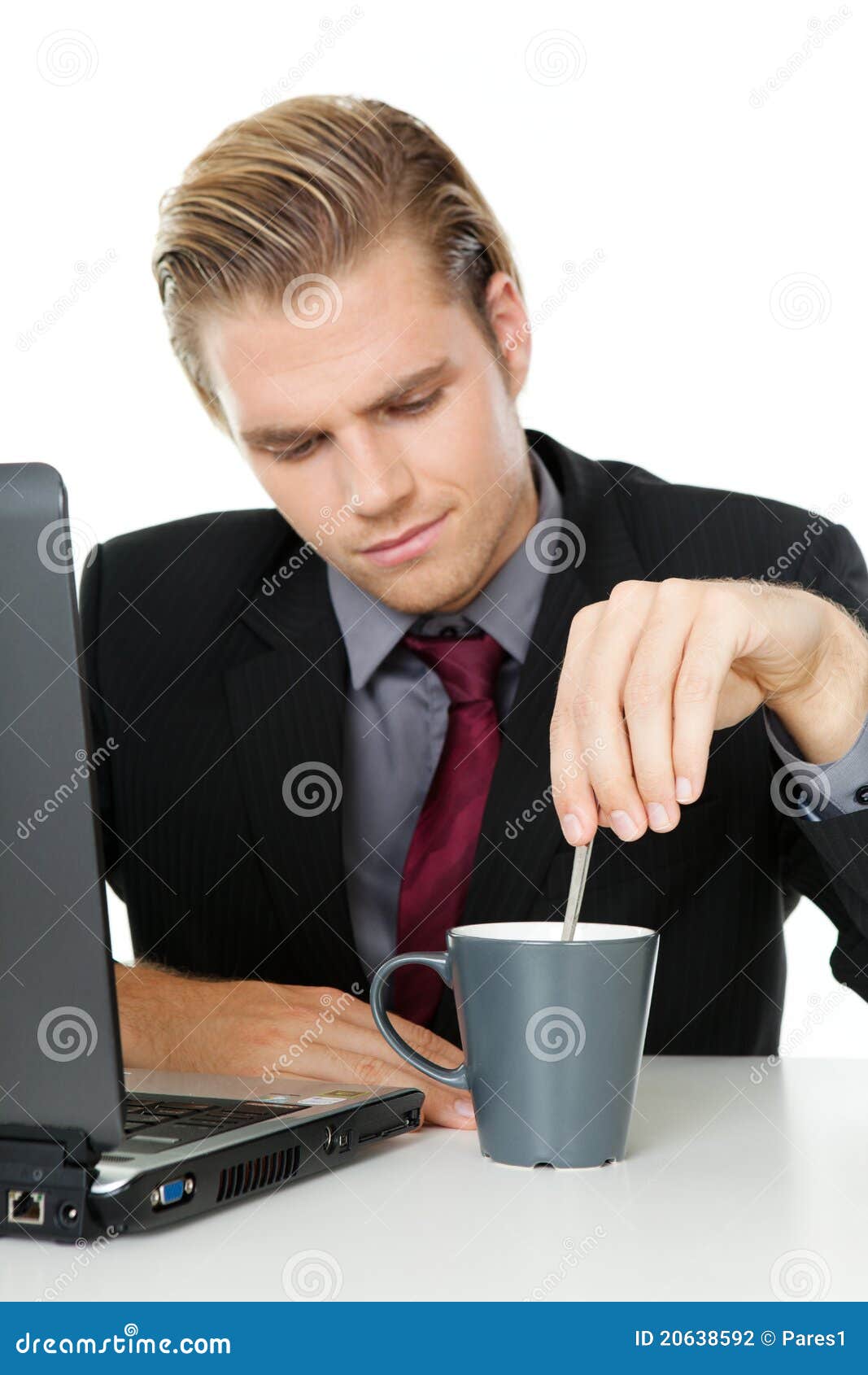 Boring work stock photo. Image of portrait, laptop, friendly - 20638592