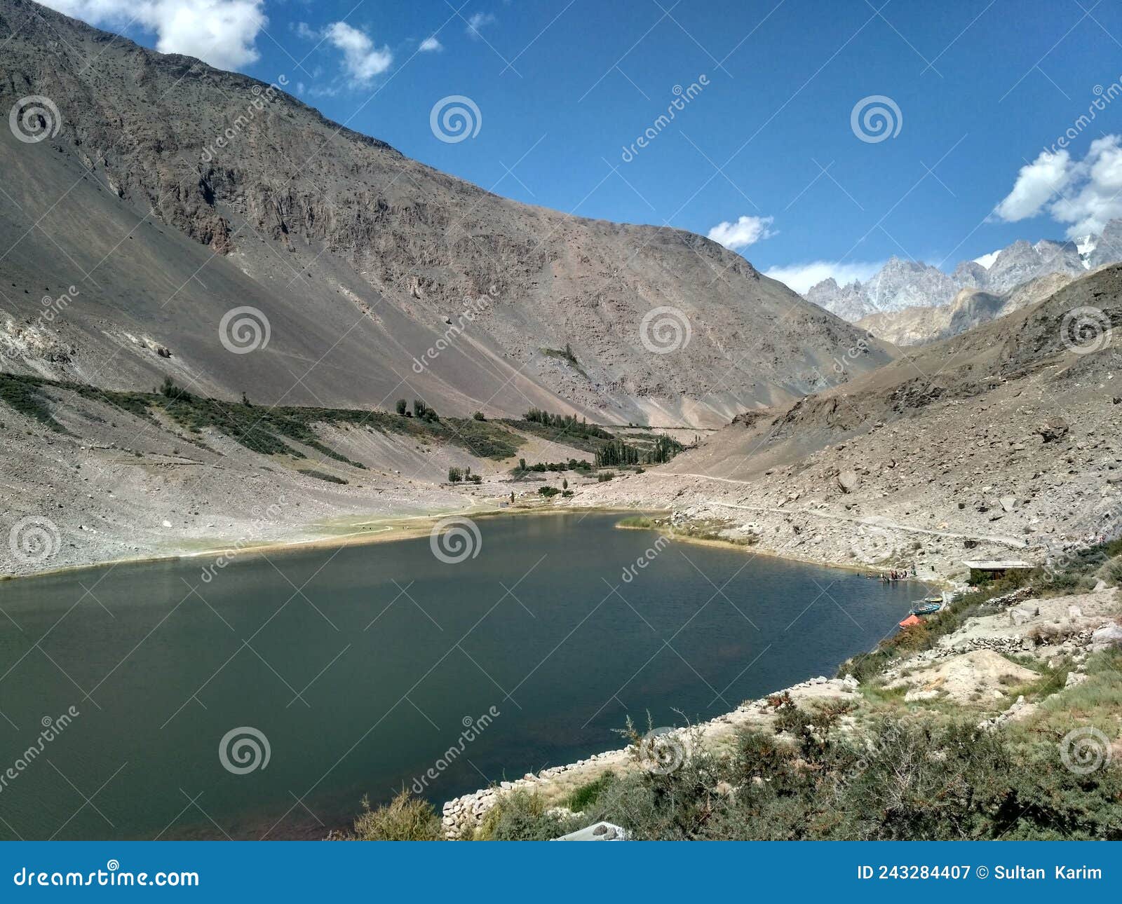 Borit lake stock image. Image of ridge, fell, highland - 243284407
