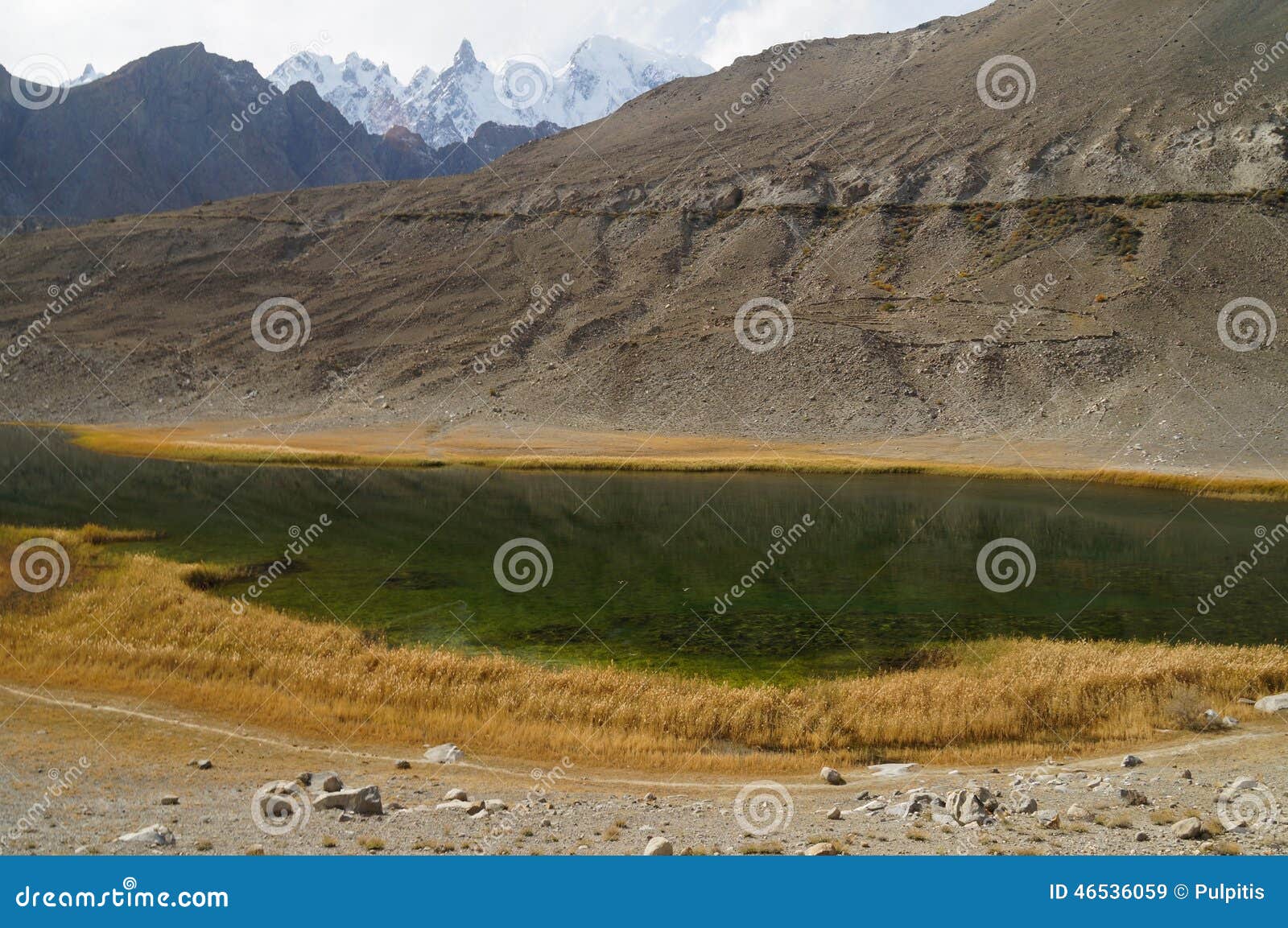 Borith Lake Gojal Valley Upper Hunza Gilgit Baltistan Northern Pakistan ...