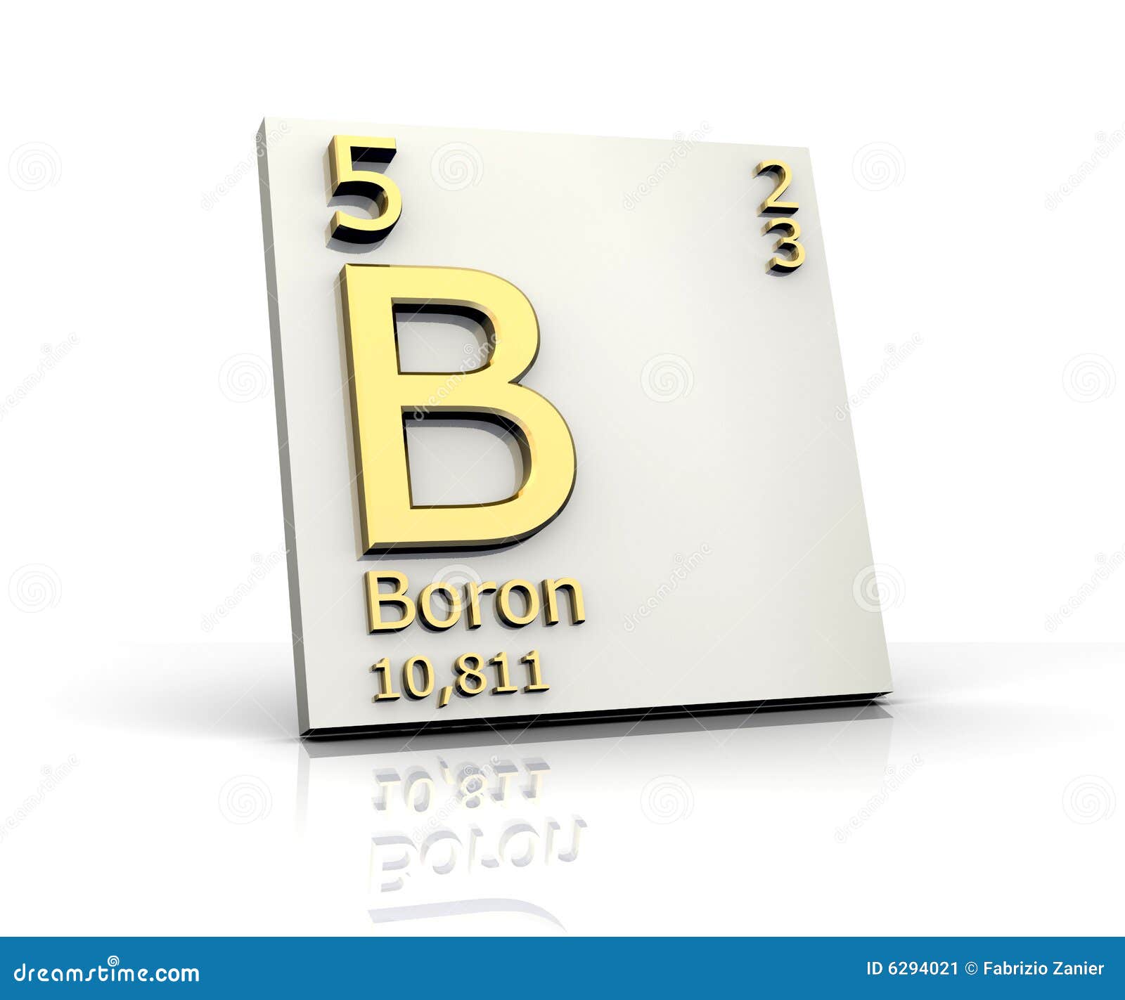Borium Van Periodieke Lijst Van Elementen Stock Illustratie ...