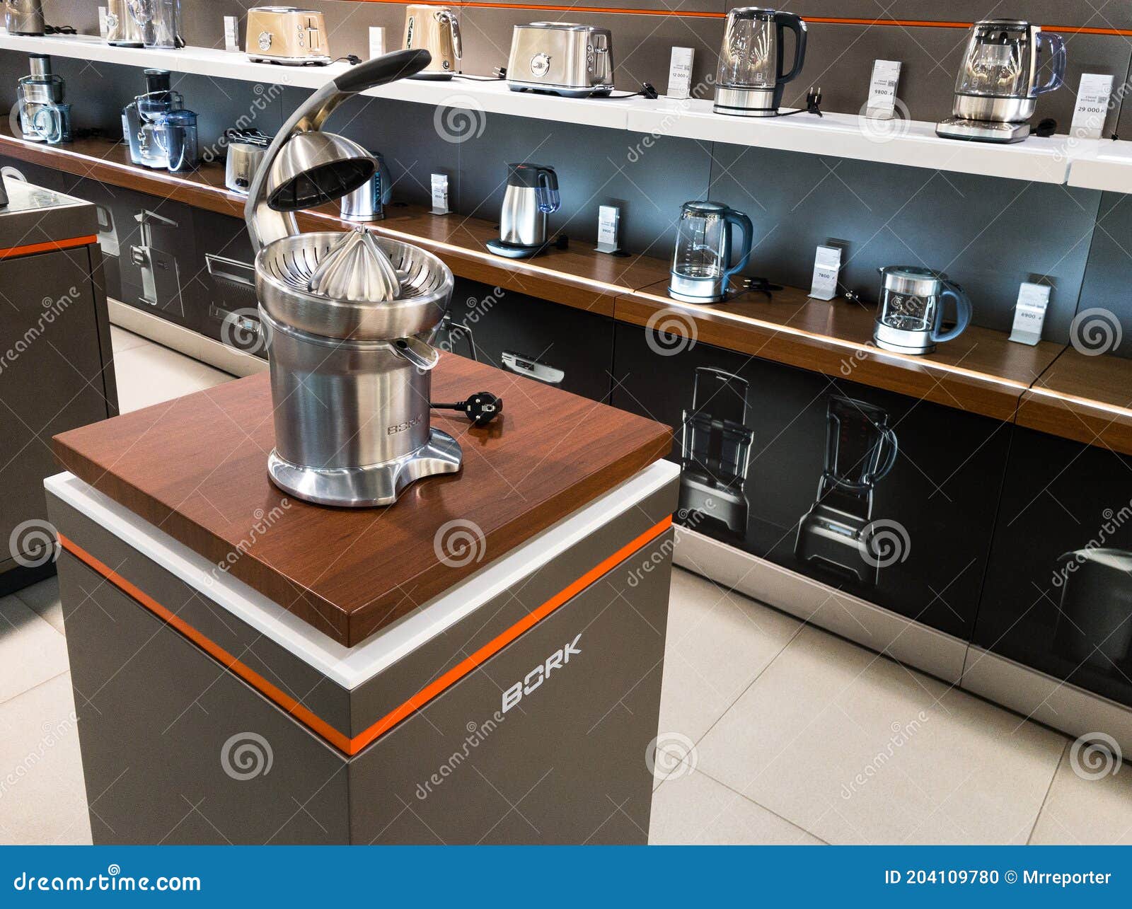 Bork Professional Kitchen Appliances Editorial Image - Image of range ...