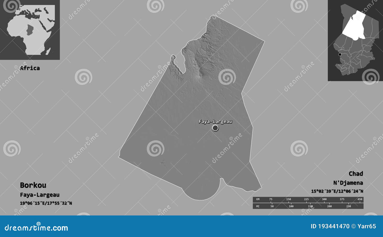 Borkou, Region of Chad,. Previews. Bilevel Stock Illustration ...