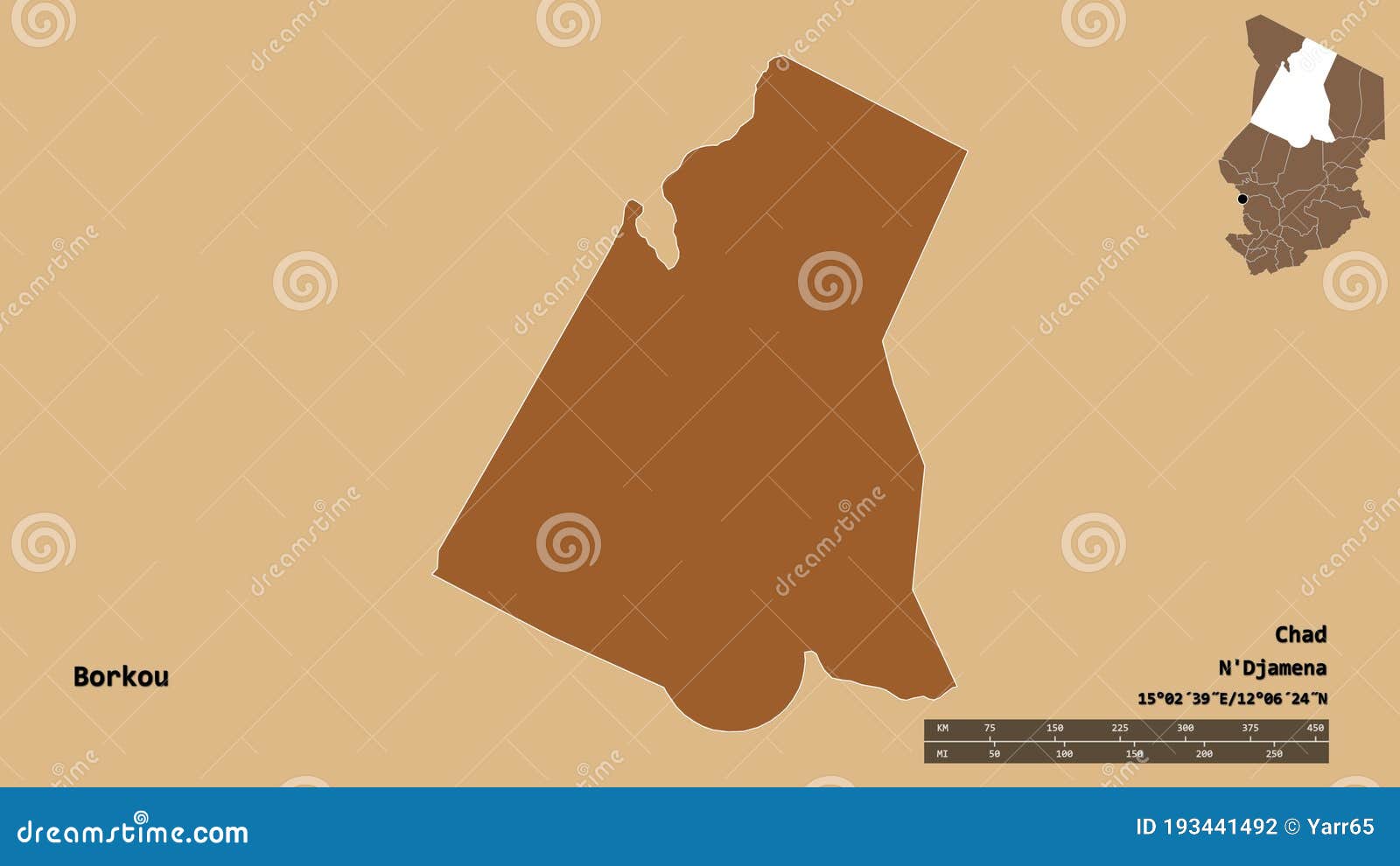 Borkou, Region of Chad, Zoomed. Pattern Stock Illustration ...